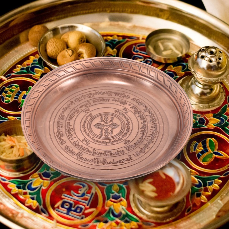 Worship Dish Temple Tray Home Decor Burner Portable Snack Serving ...