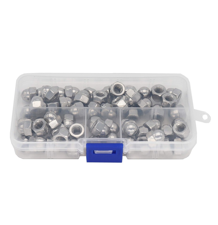 60pcs 1/4-20 Inch Acorn Cap Nuts, 18-8/304 Stainless Steel 680727735623 ...