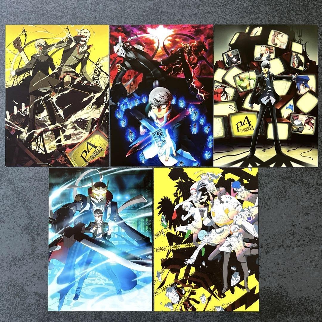 Persona 4 Yu Narukami & Nanako Yukiko Illustration Cards Set of 10 | eBay
