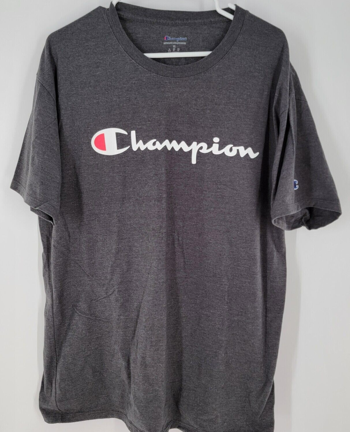 Champion Authentic Athleticwear Logo Script S/S T-Shi… - Gem