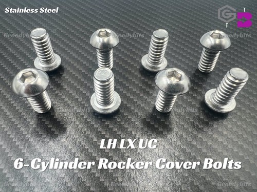 NEW ROCKER COVER BOLTS FOR TORANA LH LX UC HOLDEN 6 CYLINDER STAINLESS ...