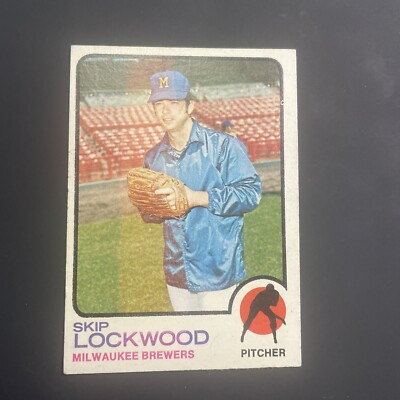 1973 Topps Skip Lockwood # 308 Milwaukee Brewers Baseball Card | eBay