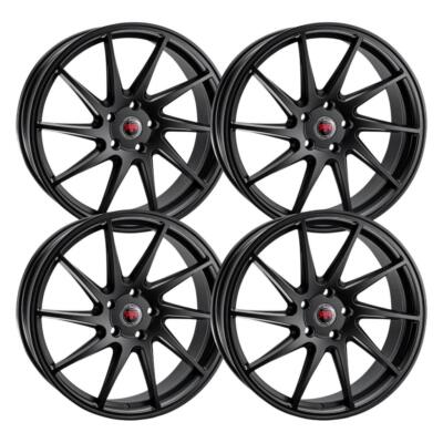 (Set-4) Revolution Racing RR31 18x8 5x112 40mm Satin Black wheels rims ...