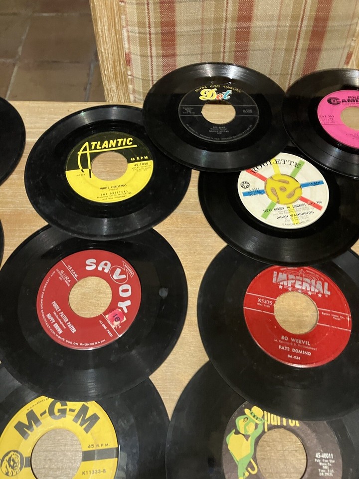 45 RPM Record Collection . 77 Total Pieces In Used And Fair Condition ...
