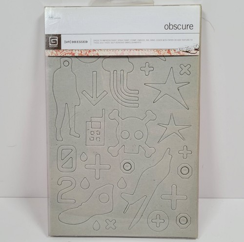Basic Grey 26 Undressed Chipboard Obscure Skull Crossbones Star Shoe Scrapbook | eBay