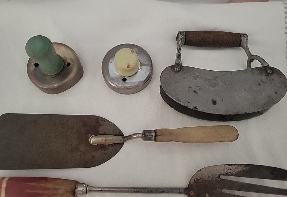 5 Decorative Farm house Wood Handle Beautiful Patina Metal Kitchen ...