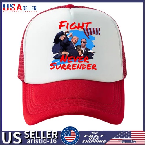 Donald Trump 2024 MAGA Make America Great Again Fight 45 47 Hat Trucker ...