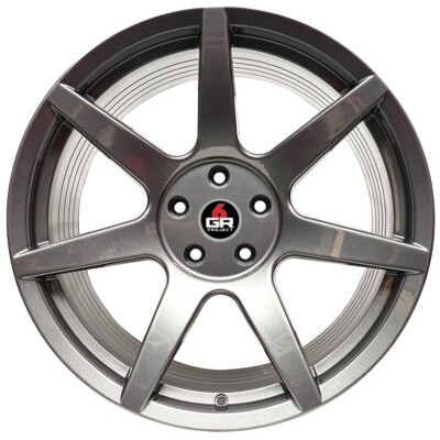 20'' Project 6GR Seven Spoke Wheels Gloss Graphite Finish Ford Shelby ...