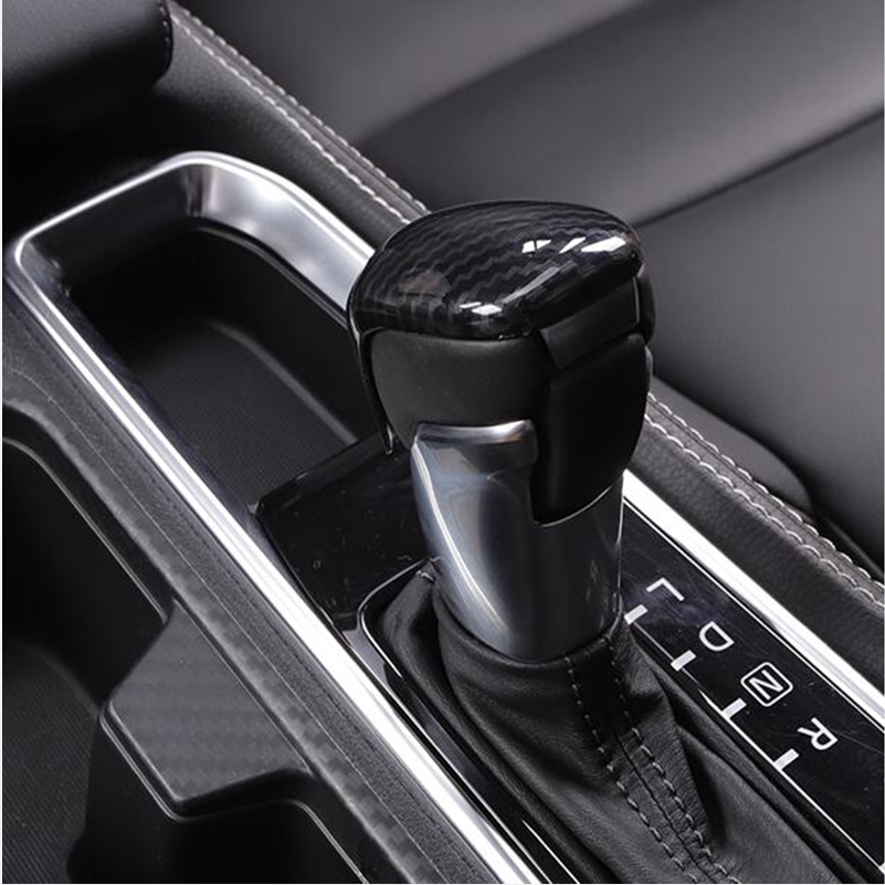 ABS Carbon fiber look Gear Shift Knob Cover Trim For Nissan Versa 2020 ...