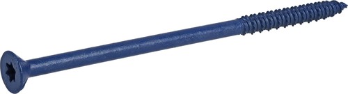 Blue Flat-Head Concrete Screw Anchors (1/4" x 5") - 100 pc | eBay