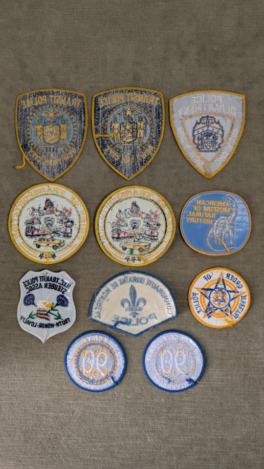 Collectable Police Patches Lot of 14 Patches Police Trans. Police and ...