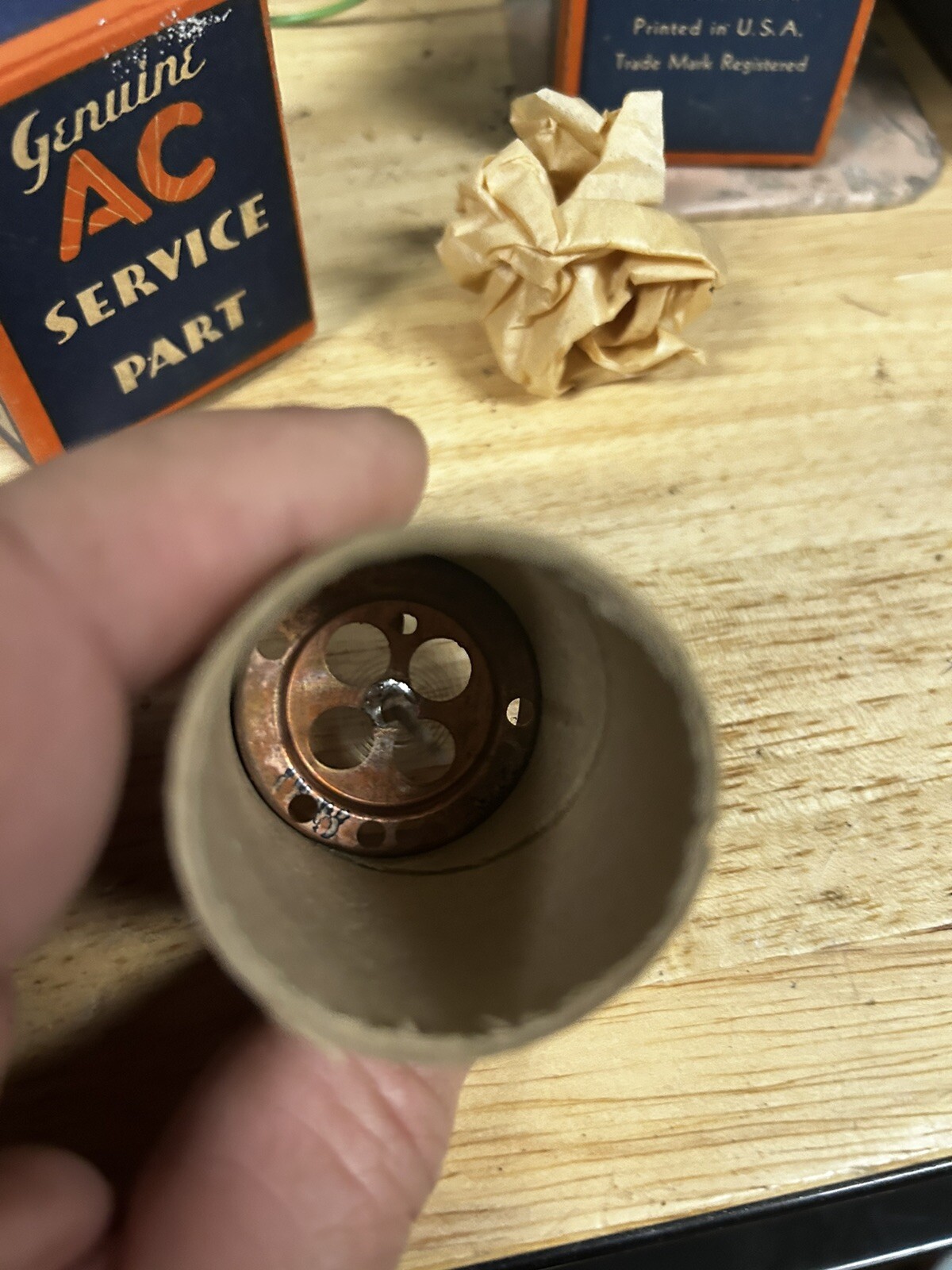 NOS GM A/C Vintage Speedometer Cup With Hairspring Mint Condition ...