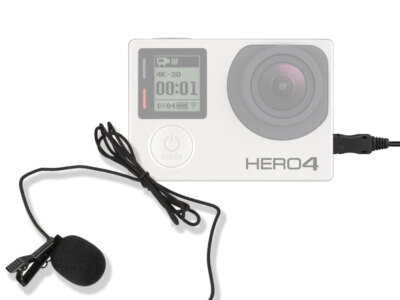 External Pro Lavalier Microphone For GoPro Hero4, Hero3+, Hero3, Hero2 ...