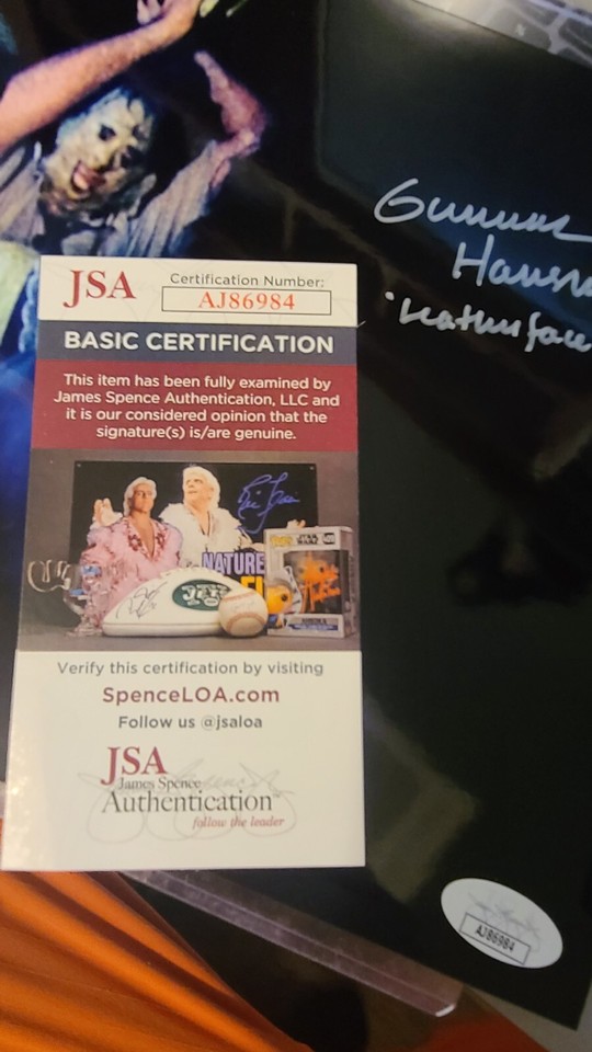 Gunnar Hansen Leatherface The Texas Chainsaw Massacre TCM Autographed ...