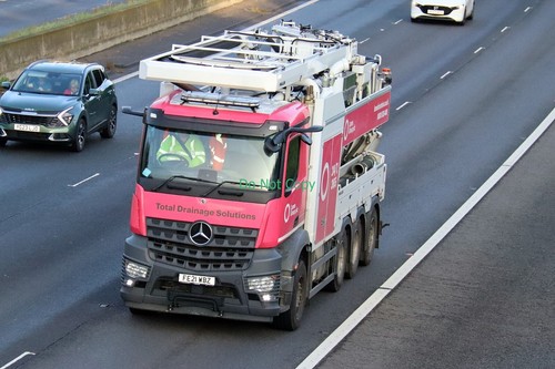 6x4 Glossy Truck Photo FE21 WBZ Mercedes Total Drainage Solutions [J36 ...