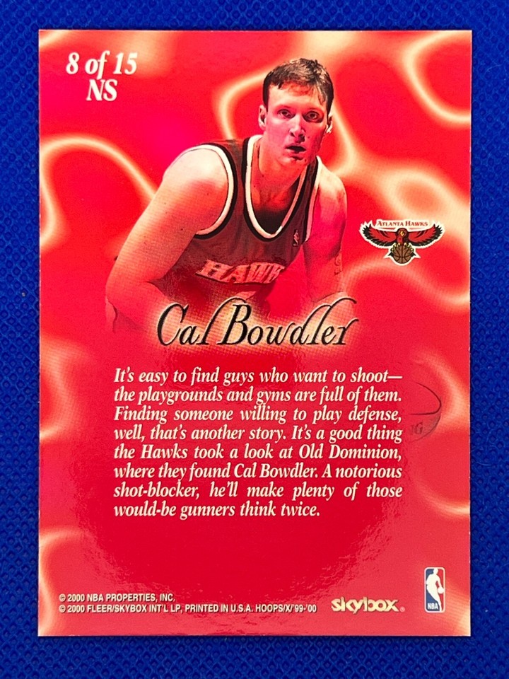 1999-00 Hoops Skybox Decade New Style Cal Bowdler #8 Atlanta Hawks 103C ...