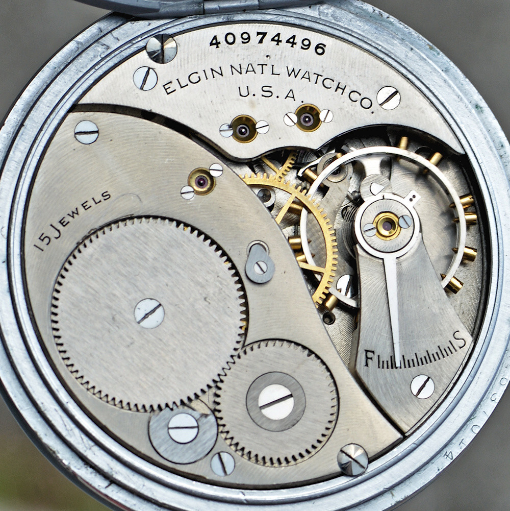 Very Rare Elgin Mechanical Stopwatch Timer With 1/5 Second Precision ...