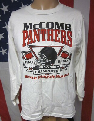 McCOMB HIGH SCHOOL Panthers med T-shirt longsleeves Ohio football tee ...
