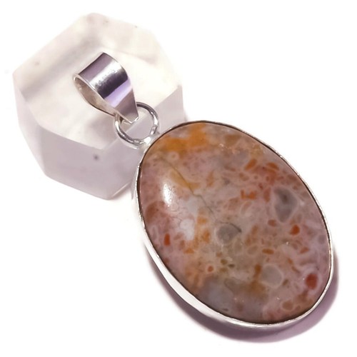 Pretty Orbicular Poppy Jasper Cabochon Oval Gemstone Handcrafted Jasper ...