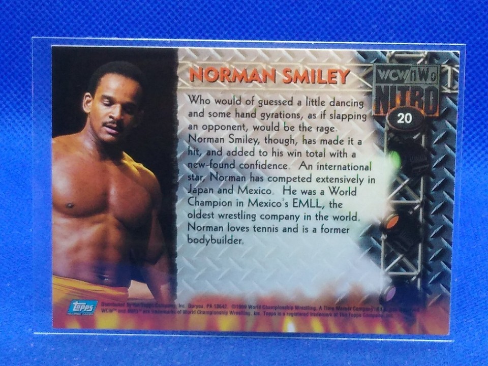AUTOGRAPH Norman Smiley 1999 Topps WCW/NWO Nitro #20 | eBay