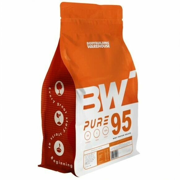 Bodybuilding Warehouse Pure Whey Protein Isolate 95 Unflavoured -1kg ...