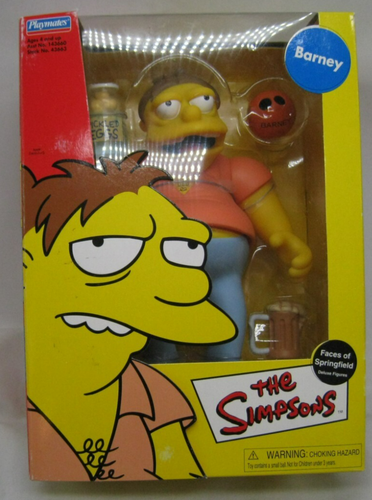 The Simpsons BARNEY Faces Of Springfield Deluxe Figures 9" NIB, Minor ...