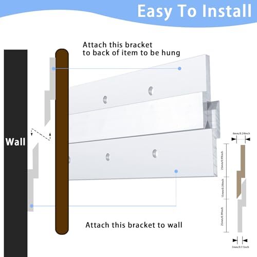 18'' French Cleat Heavy Duty- French Cleat Hanger- French Cleat Picture ...