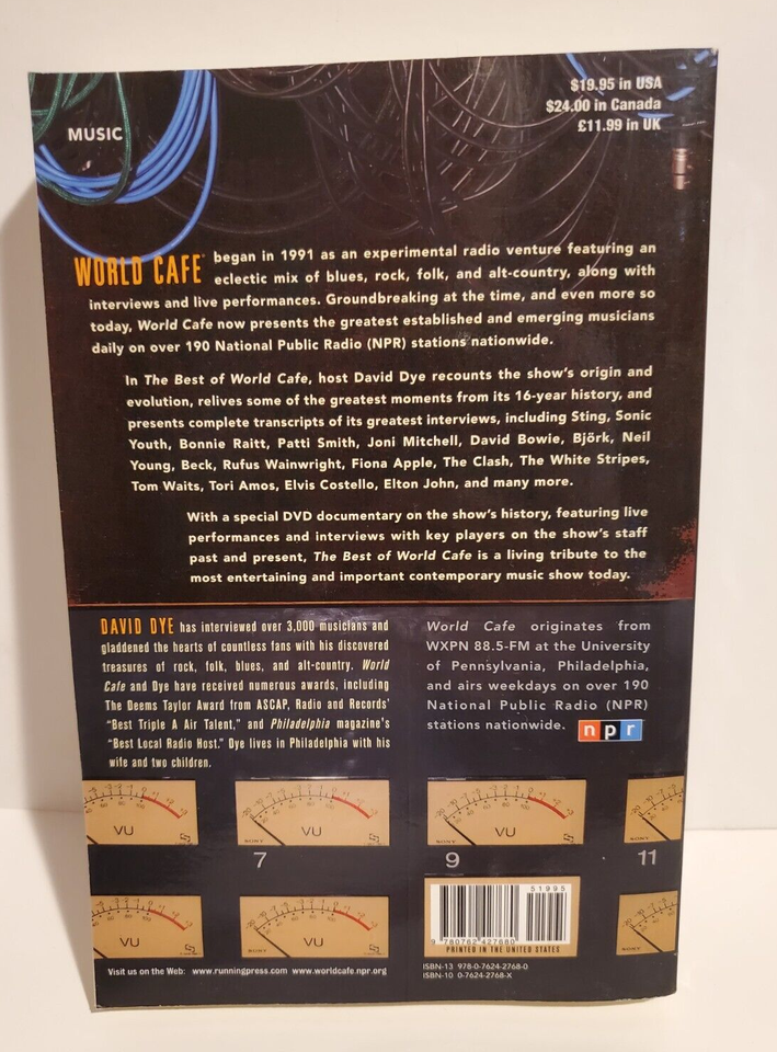 THE BEST OF WORLD CAFE BOOK DAVID DYE WXPN 88.5 PHILADELPHIA PUBLIC ...