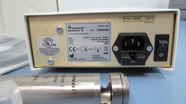Baxter Fenwal HEMATRON III Controller and Handle Tube Sealing Device ...