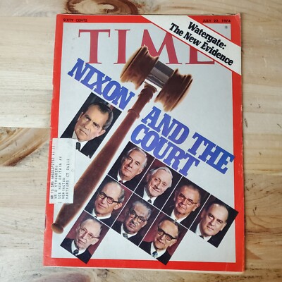 Time Magazine July 22, 1974 - Richard Nixon & The Supreme Court - full ...
