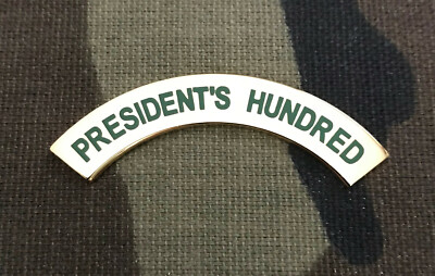 US ARMY PRESIDENT'S HUNDRED TAB; METAL WITH ENAMEL DETAIL, FULL SIZE | eBay