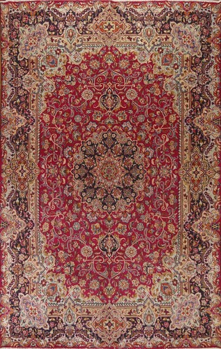 Floral Traditional Kashmar Area Rug 8x11 Hand-knotted Wool | eBay