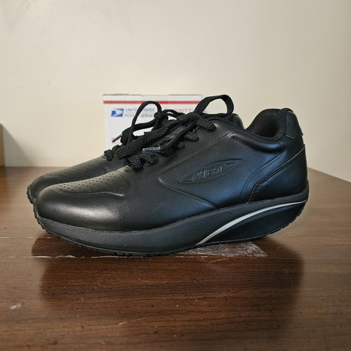 MBT 1997 Leather Rocker Bottom Shoes Black Women's Sz 8-8.5 EUC | eBay