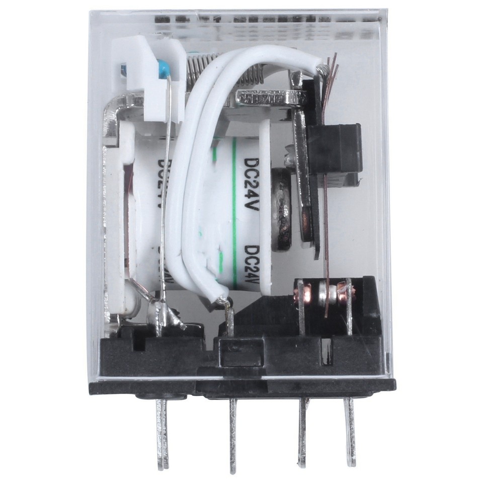 DC 24V Coil Volt 4PDT 14 Pin Terminal Electromagnetic Relay HH54P ...