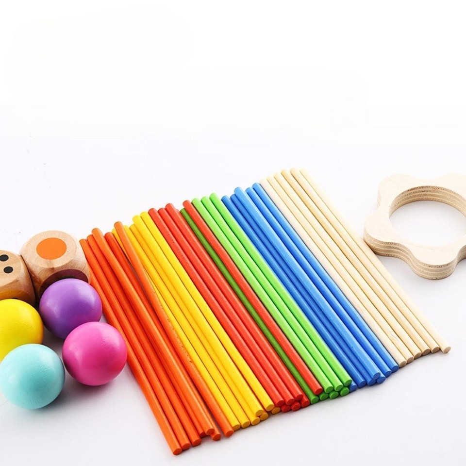 Wooden Board Games Fun Classic Colorful Sticks for Boys Girls Gifts for ...