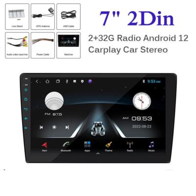7" Double 2Din Car Radio Android 12 Carplay Car Stereo 2GB+32GB Android ...