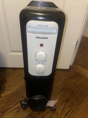 Pelonis HO-0279 1500W Electric Oil Filled Radiator Space Heater - Black ...