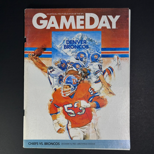 1983 Denver Broncos Gameday Program – Randy Gradishar Cover – NFL 🏈 | eBay