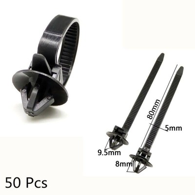 50Pcs Nylon Releasable Car Line Cable Ties Zip Tie Wrap Wiring Loom ...