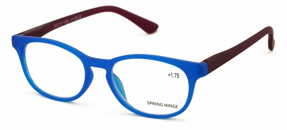 Neon Spherical Frame Readers Reading Glasses Matte Translucent Anti ...