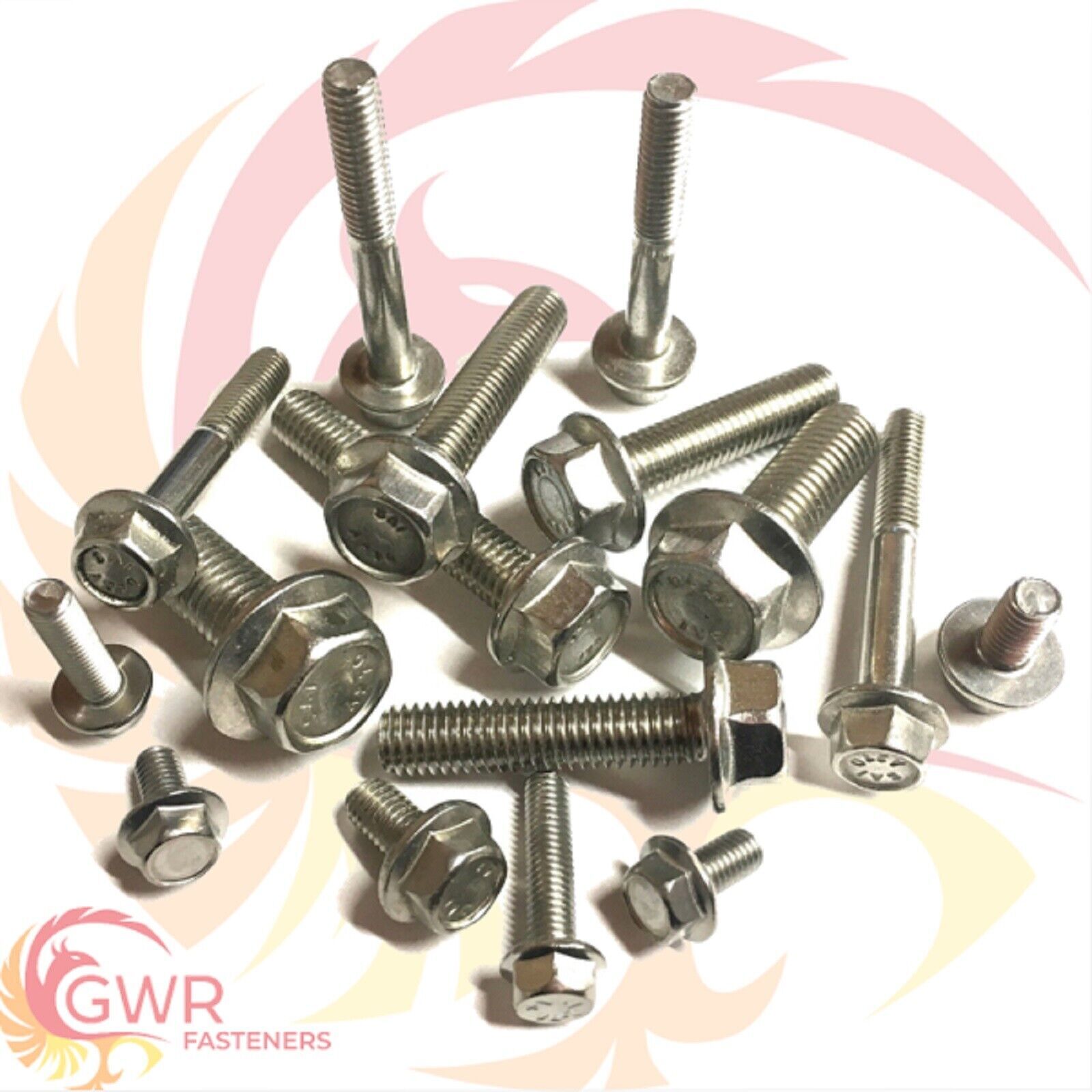 M6 / 6mm A2 STAINLESS STEEL FLANGED HEX HEAD BOLTS FLANGE HEXAGON ...