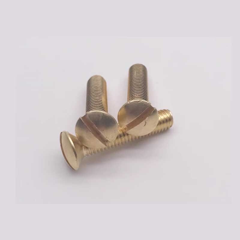 M3 M3.5 M4 M5 M6 Brass Slotted Semi-Countersunk Head Screws Oval ...