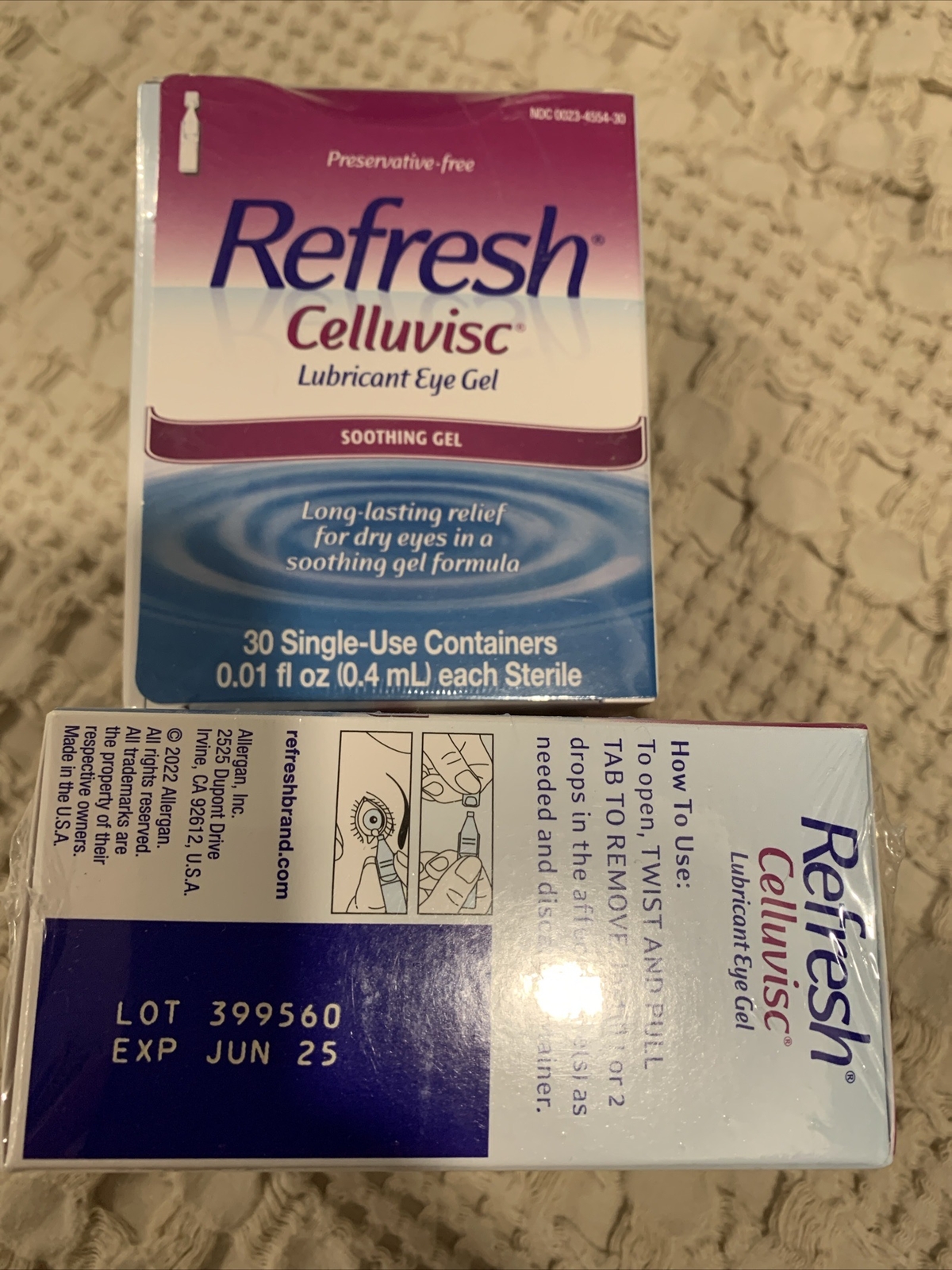 Refresh Celluvisc Lubricant Eye Gel - 2 Pack of 30 Single-60 ...
