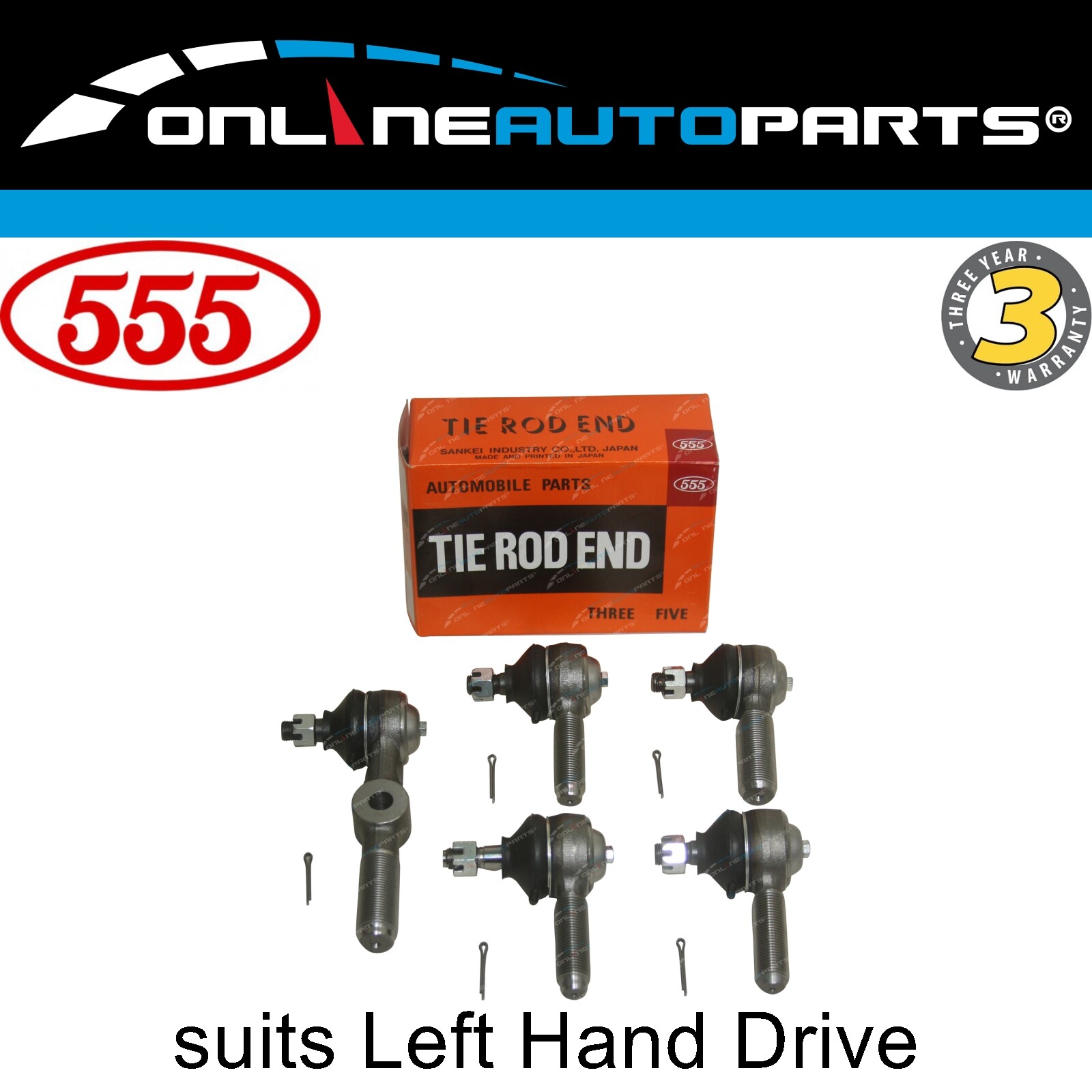LHD Japan 555 Tie Rod End Kit for Landcruiser 40 Series BJ42 FJ40 FJ45 ...