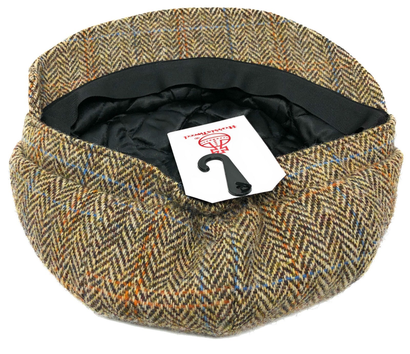 Ladies Harris Tweed Baker Boy Hat in Brown Herringbone | eBay UK