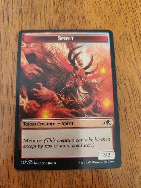 MTG Spirit Token // Spirit Token Commander: Kamigawa: Neon Dynasty 009 ...