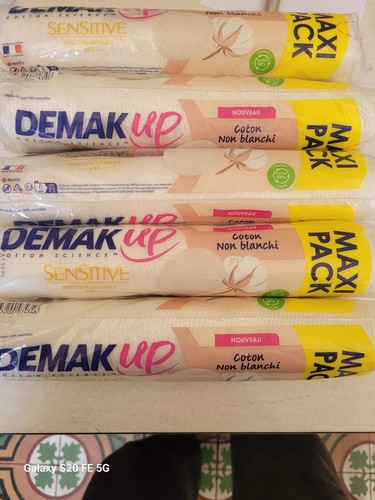 5 PAQUETS X 93 COTON DEMAQUILLANT "DEMAK UP" | eBay