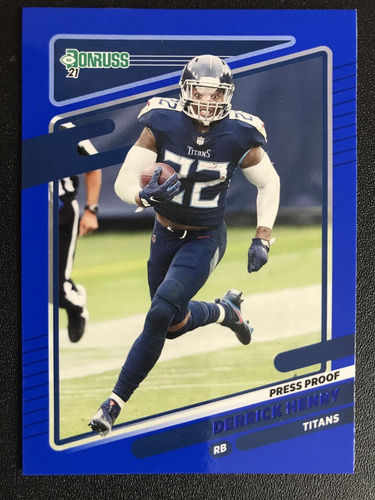 2021 Donruss #14 Derrick Henry Press Proof Blue | eBay