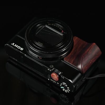 Wood Camera Shutter Release Button and Handgrip Kit For Sony RX100 M M7 ...