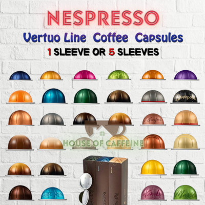 NESPRESSO Coffee Capsules Pods For VERTUO LINE Machine 1 Sleeve OR 5 ...